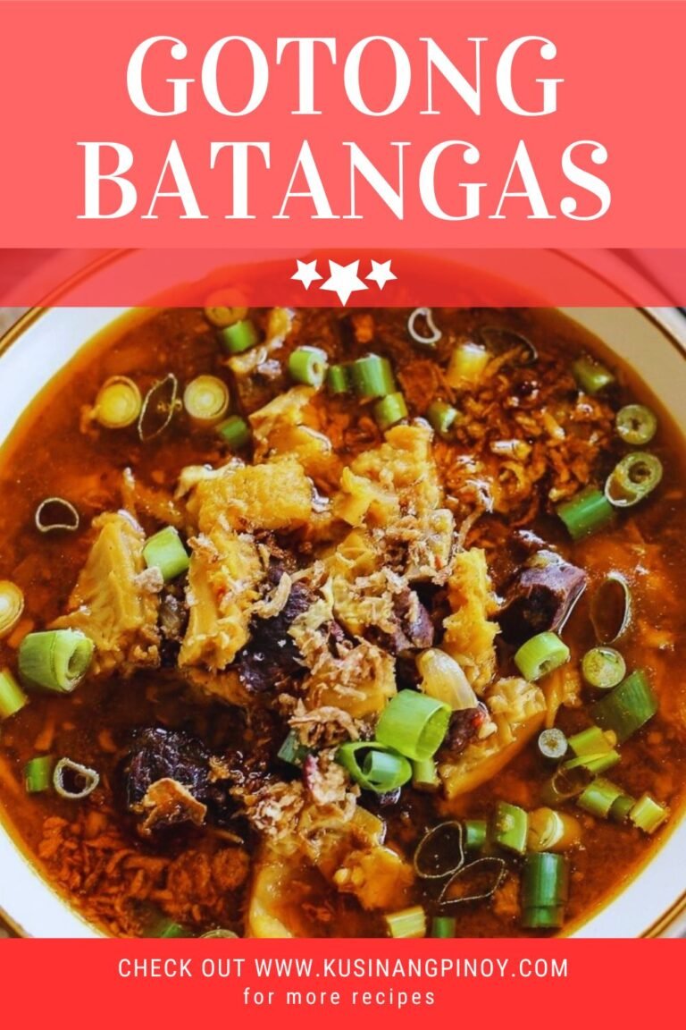 My Authentic Gotong Batangas Recipe - Kusinang Pinoy