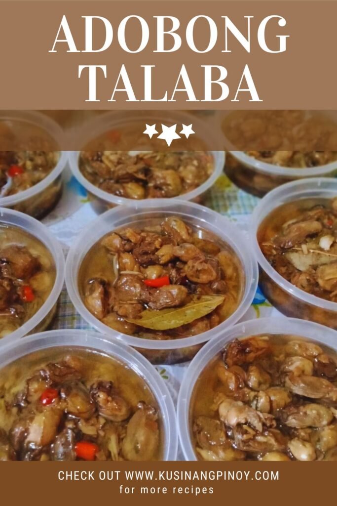 My Adobong Talaba Recipe - Kusinang Pinoy