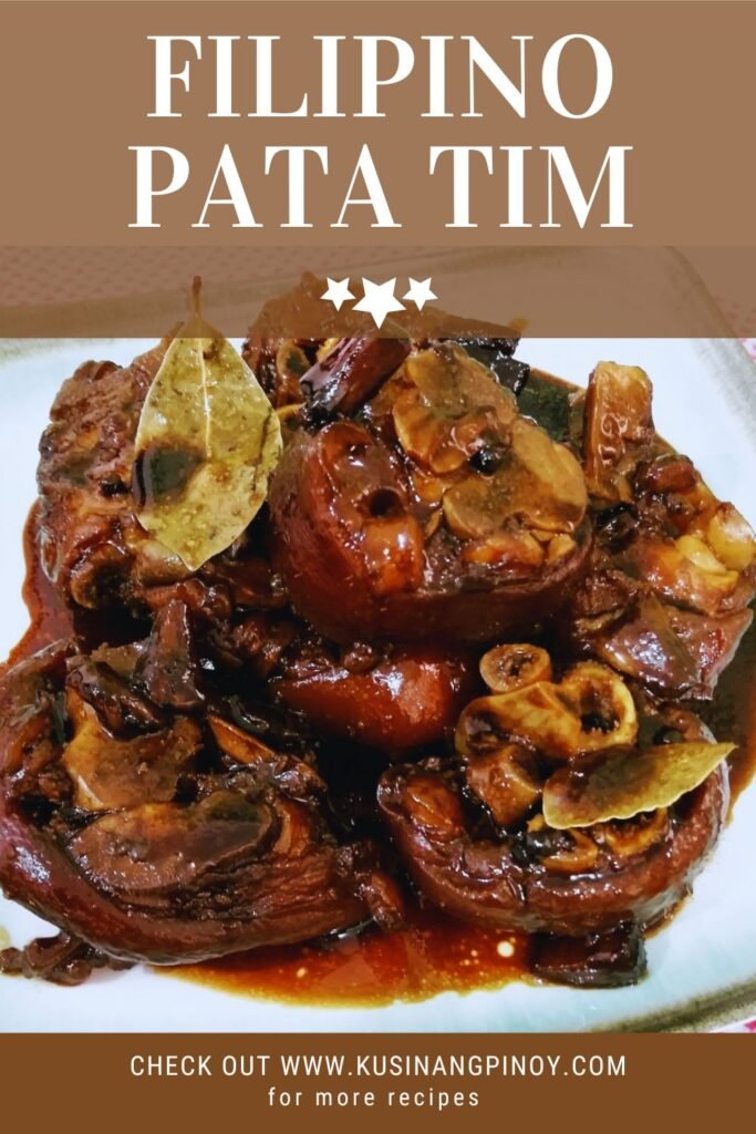 Filipino Pata Tim Recipe - Kusinang Pinoy